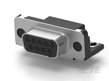 D-Sub Receptacle Assembly: Right Angle, Shell Size 1, 2.74mm | TE Connectivity