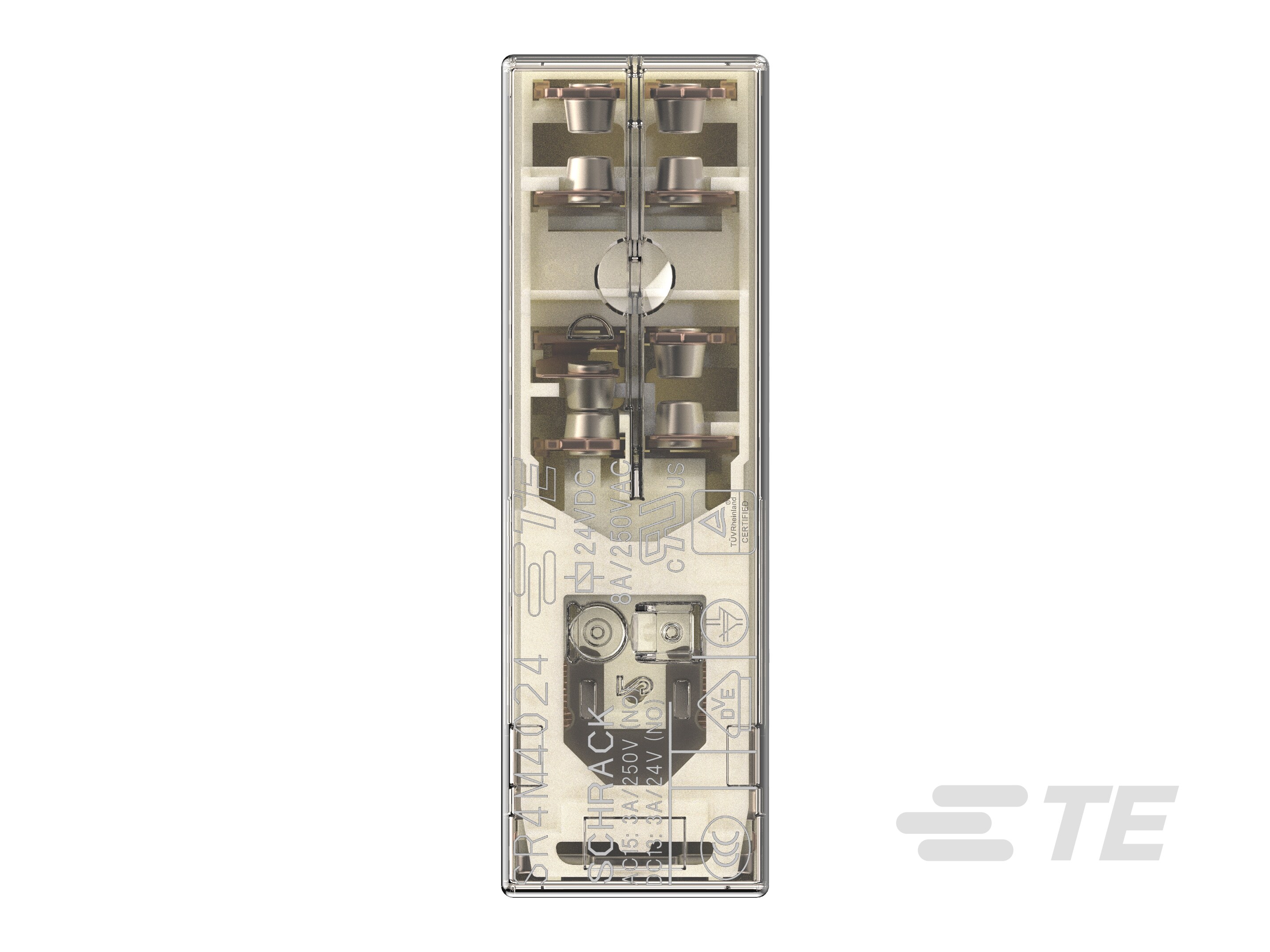 SR4M4024 : SCHRACK Force Guided Relay with 4 contacts | TE Connectivity