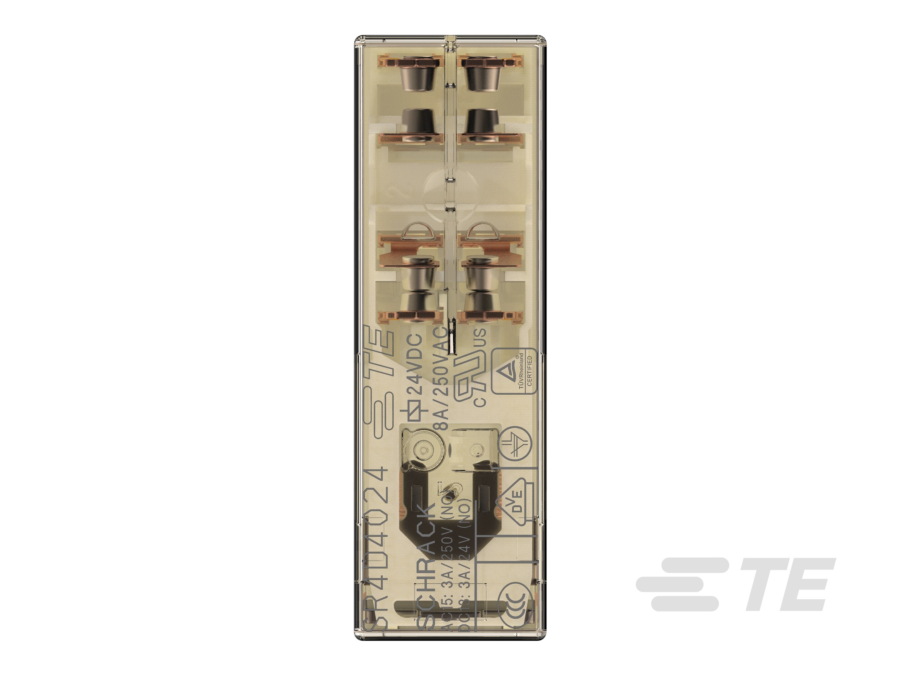 SR4D4012 : SCHRACK Force Guided Relay with 4 contacts | TE Connectivity