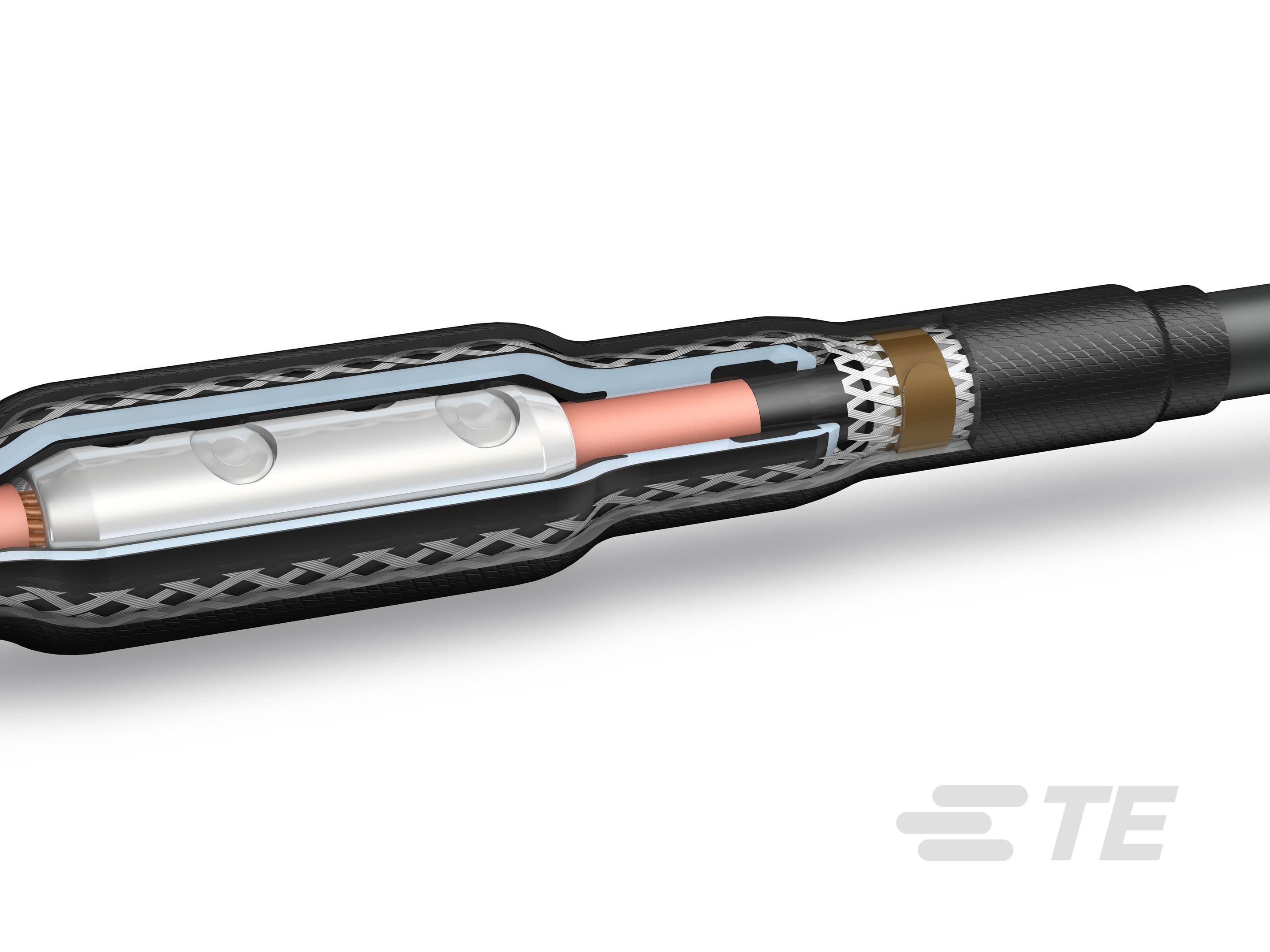 EA3555-000 : RAYCHEM Inline Splice: Cold Shrink, 15-35 kV | TE Connectivity
