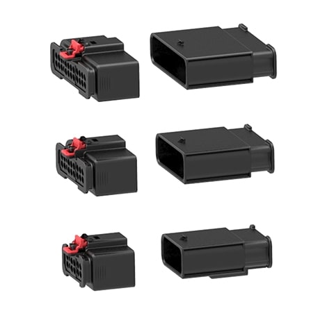 MCON 1.2 2-row 12, 18, and 24POS Sealed Inline Connector | TE Connectivity