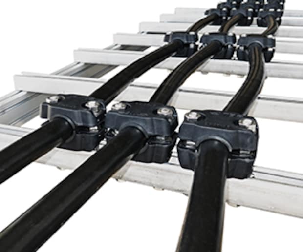 Cable Cleats made from V0 Flame-Retardant Polymer | TE Connectivity