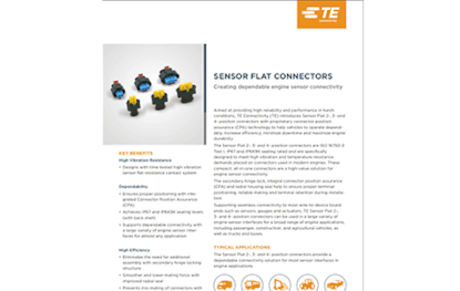 Flat Connectors: Reliable & Anti-Mismating for Engine & Gauge ...