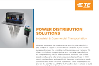 Power Distribution Solutions | TE Connectivity