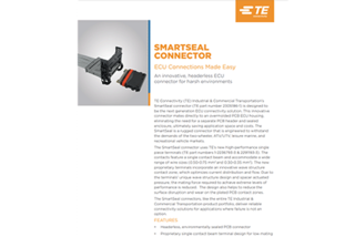 SmartSeal Connectors: Sealed, Compact. Power Your Automotive ECUs | TE ...