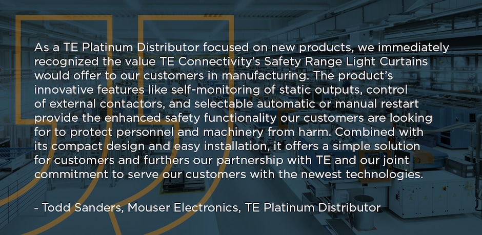 Safety Components for your Industrial Processes | TE Connectivity