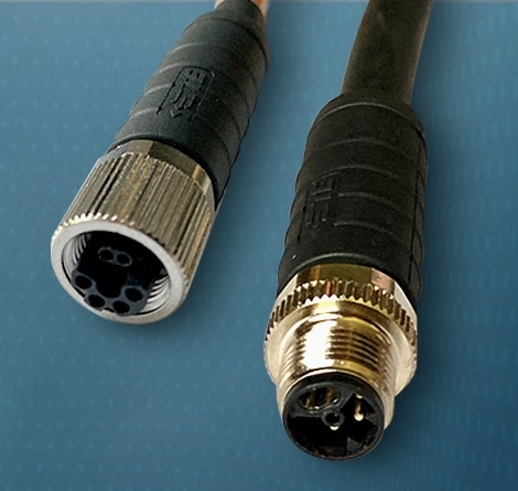 Hybrid SPE-M12 connectors | TE Connectivity