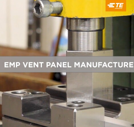 EMI Vent panel manufacturing video | TE Connectivity
